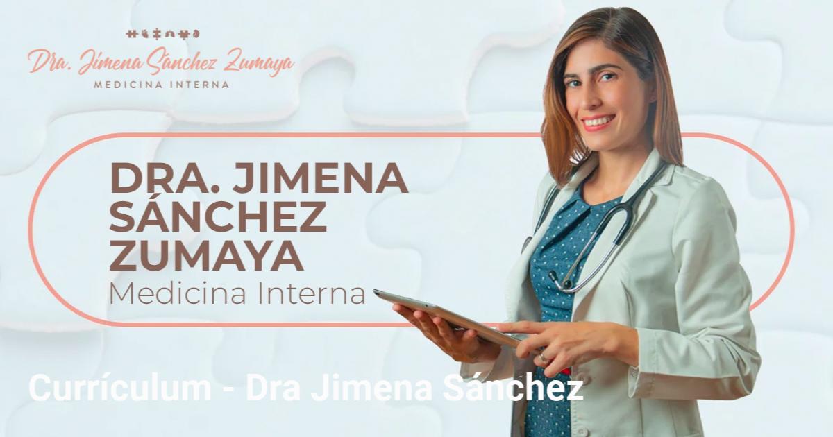 Currículum - Dra Jimena Sánchez